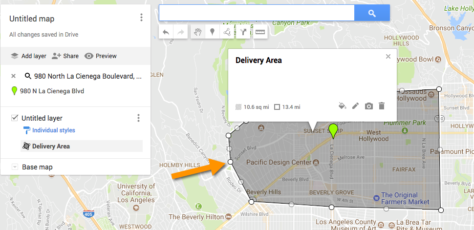 Creating Delivery Zones Using Google Maps
