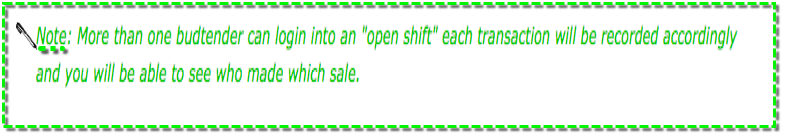 Opening and Closing Shifts