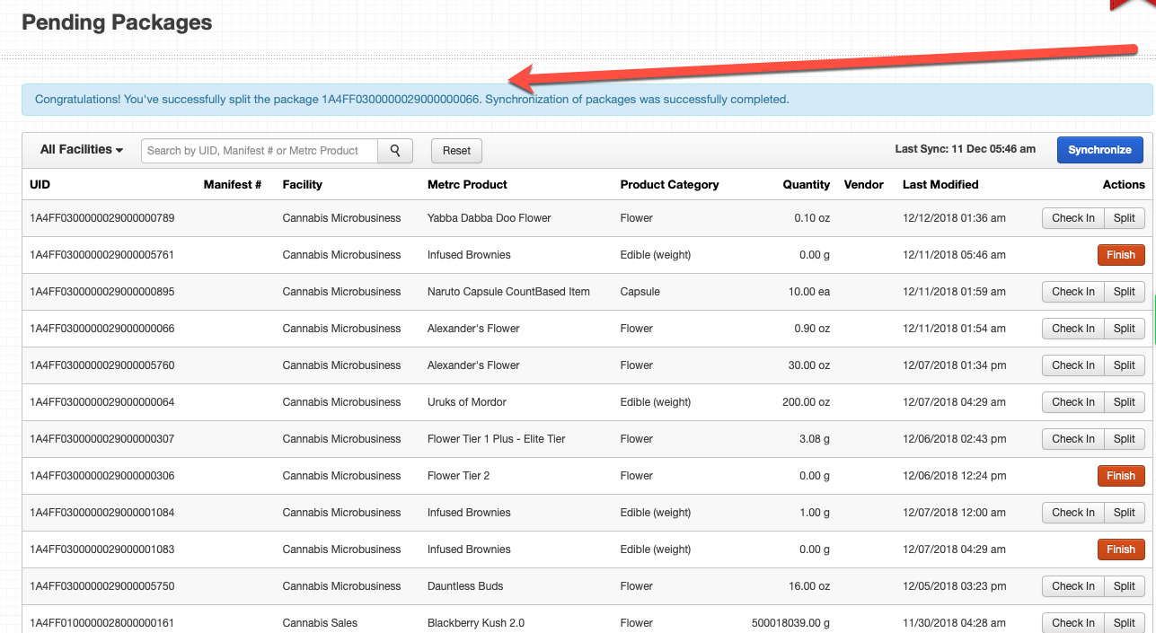 How To Split Pending Packages