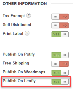 How to Set Up Prices for Leafly Products