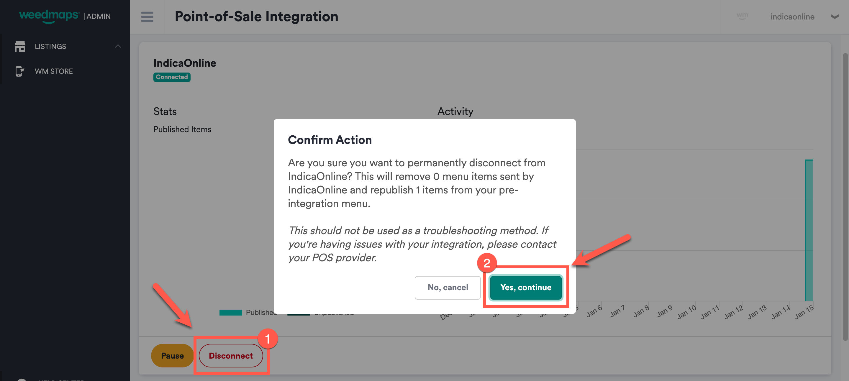 Weedmaps Integration