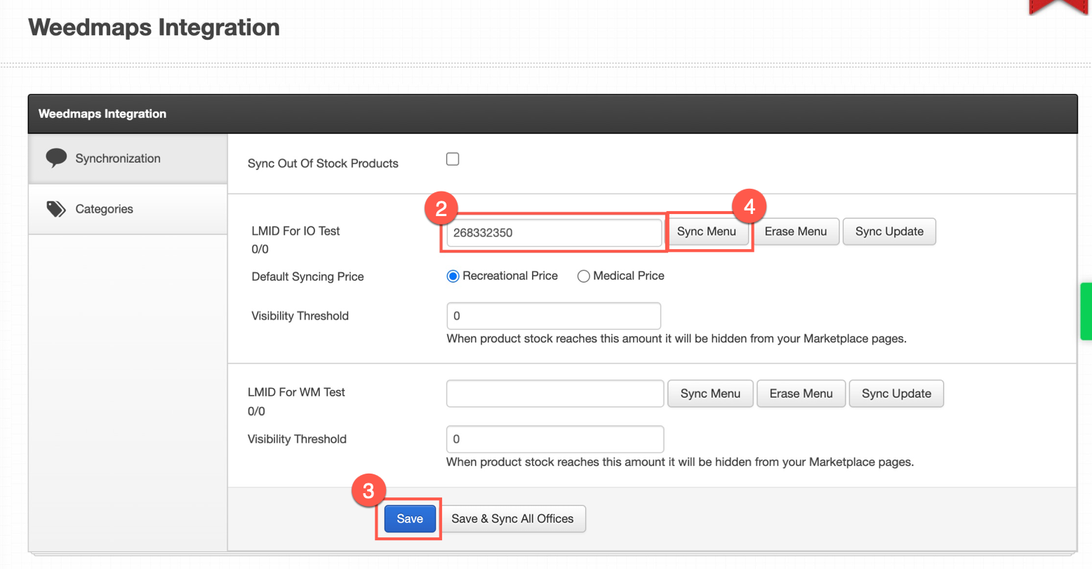 Weedmaps Integration