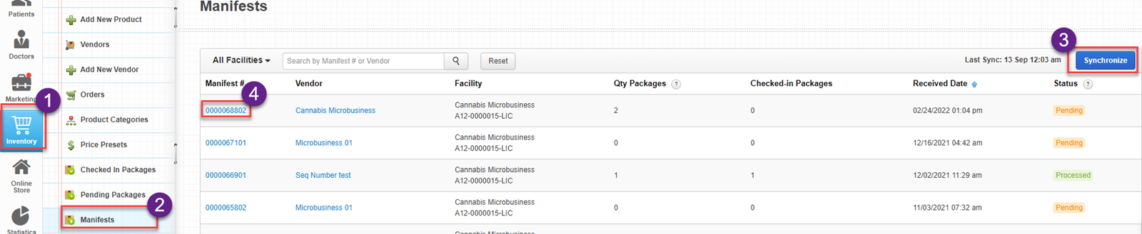 How To Check In Metrc Packages